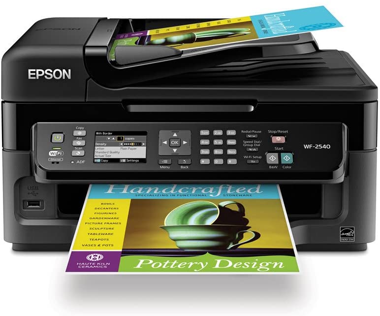 Epson All-In-One Wireless Color Inkjet Printer WF-2540, Black | Shop ...