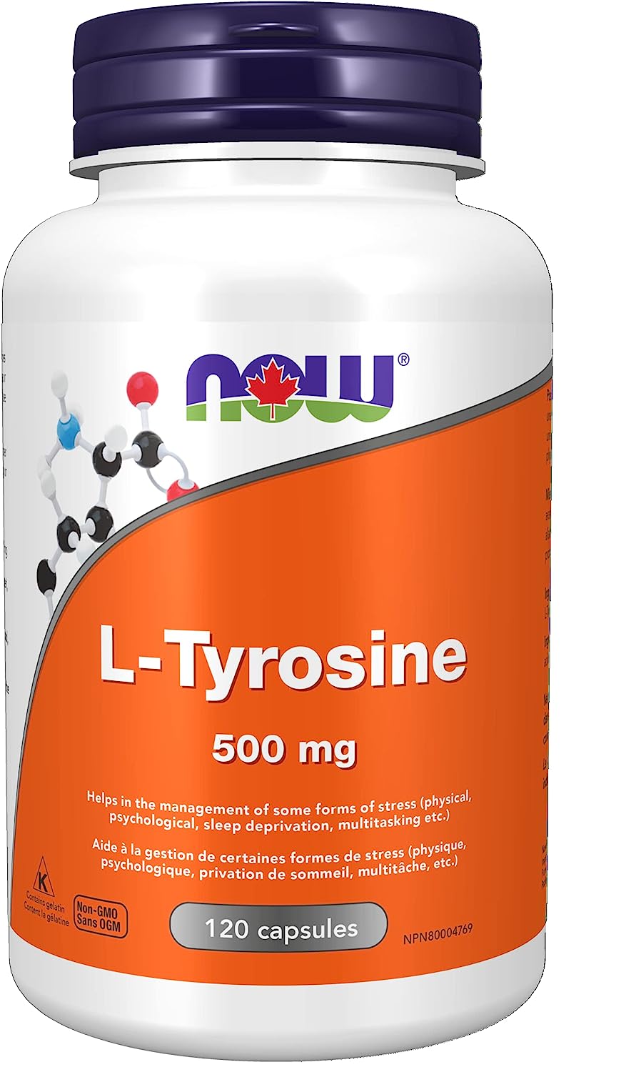 Buy L-Tyrosine 500 mg - Optimize Brain Health & Improve Focus - 120 Capsules